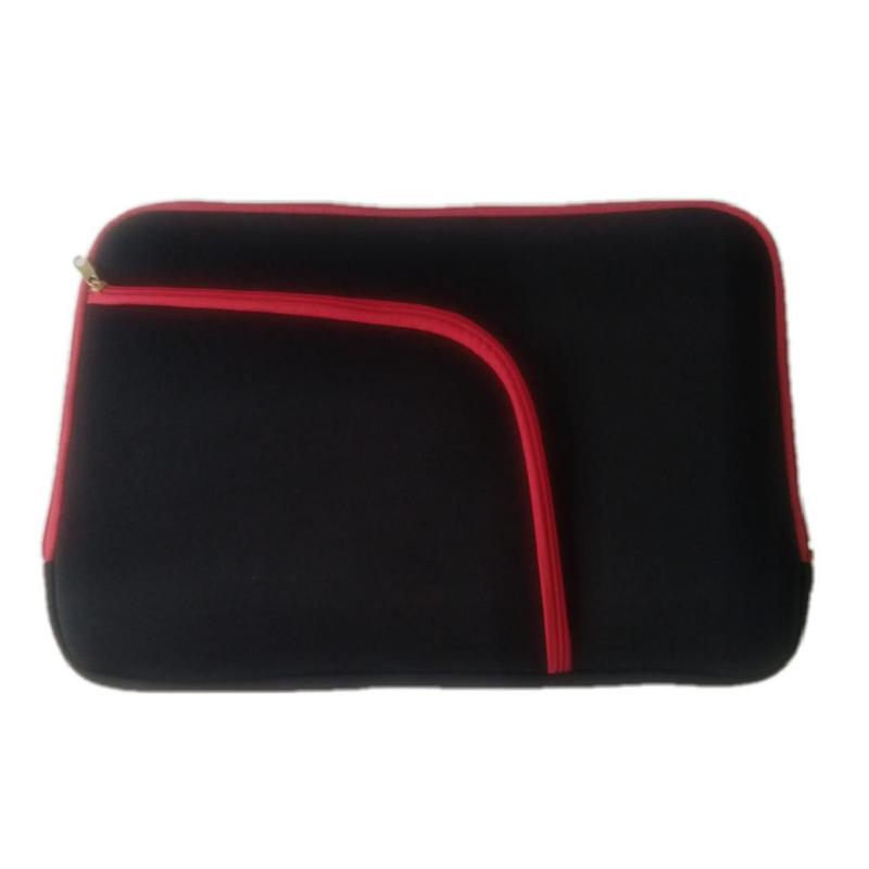 Capa De Notebook 16 Polegadas Preta Com Bolso Ziper Vermelho - Mc ...