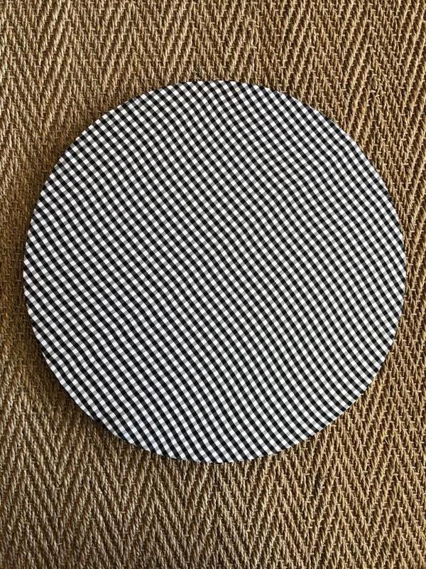 Capa de Sousplat para Base Mdf 3 mm e 35 cm Xadrez Vichy. - Sack Home ...