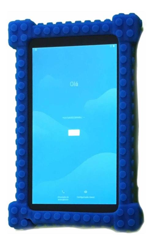 Capa Emborrachada Anti Impacto Para Tablet 7 Polegadas Azul - Bumper ...