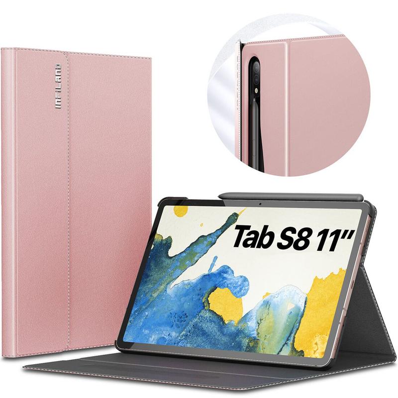 Capa INFiLAND Classic Séries Tab S8 11 pol 2022 SM-X706 c/ Suporte S ...