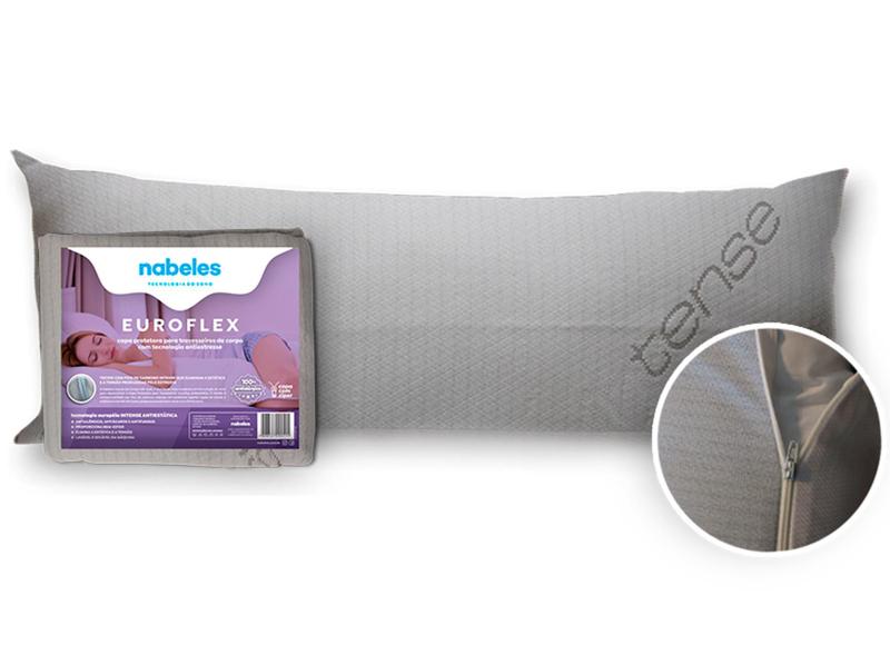 Capa p/ Travesseiro de Corpo Euroflex Antiestresse com Fios De Carbono ...