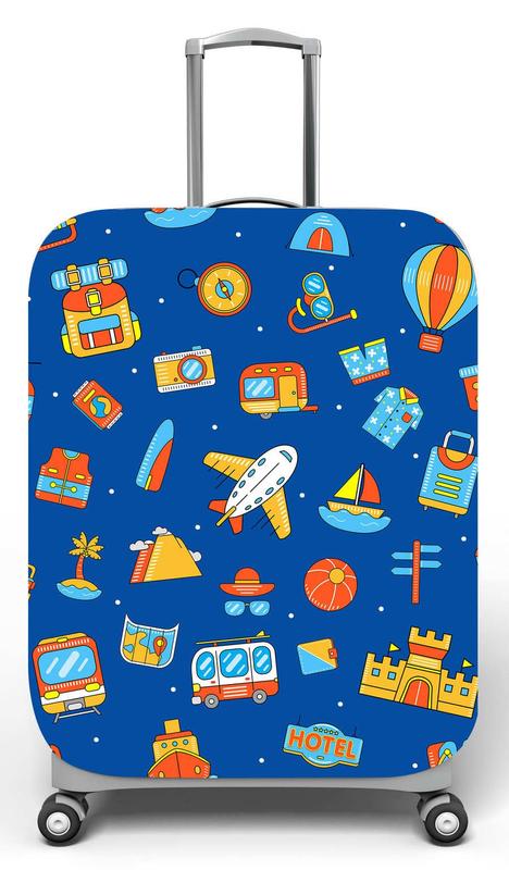 Capa para mala de viagem M, medidas max C40x A59 x P27cm Viagem azul ...