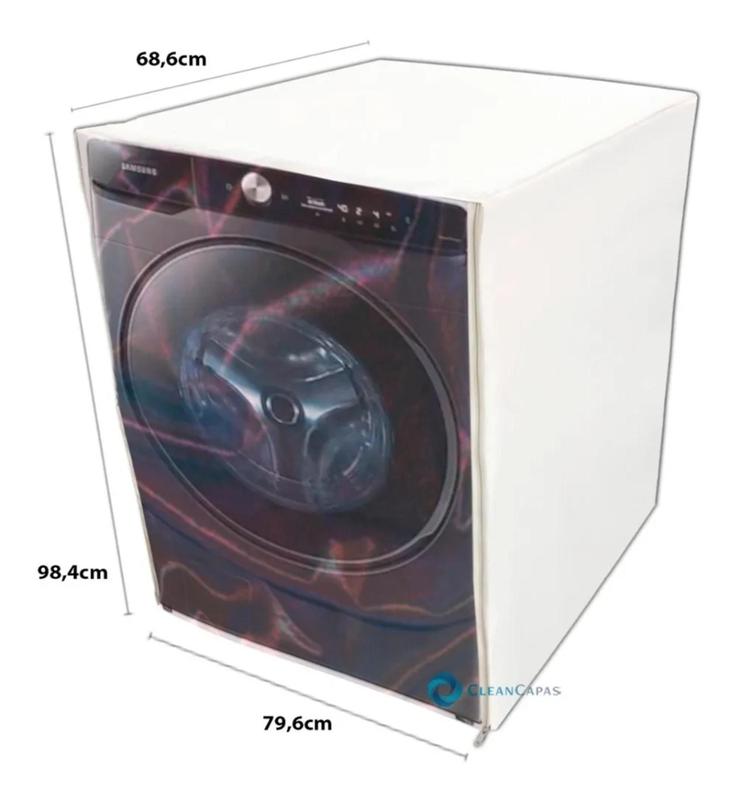 Capa para secadora samsung 20kg dvg20 smart transparente - Clean Capas ...