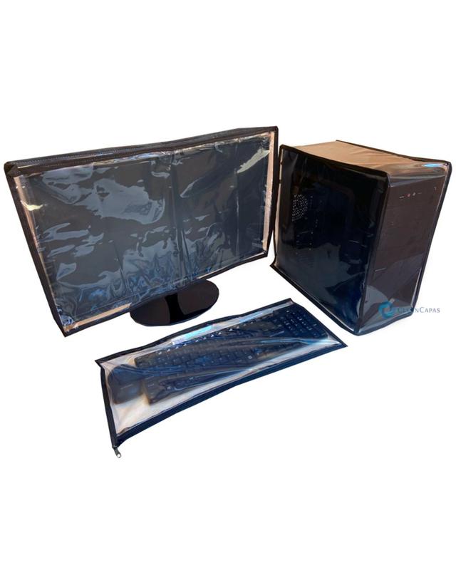 Capa Pc Gamer Monitor 19,20 E 21 Pol+ Cpu + Teclado C/ Zíper - Clean ...