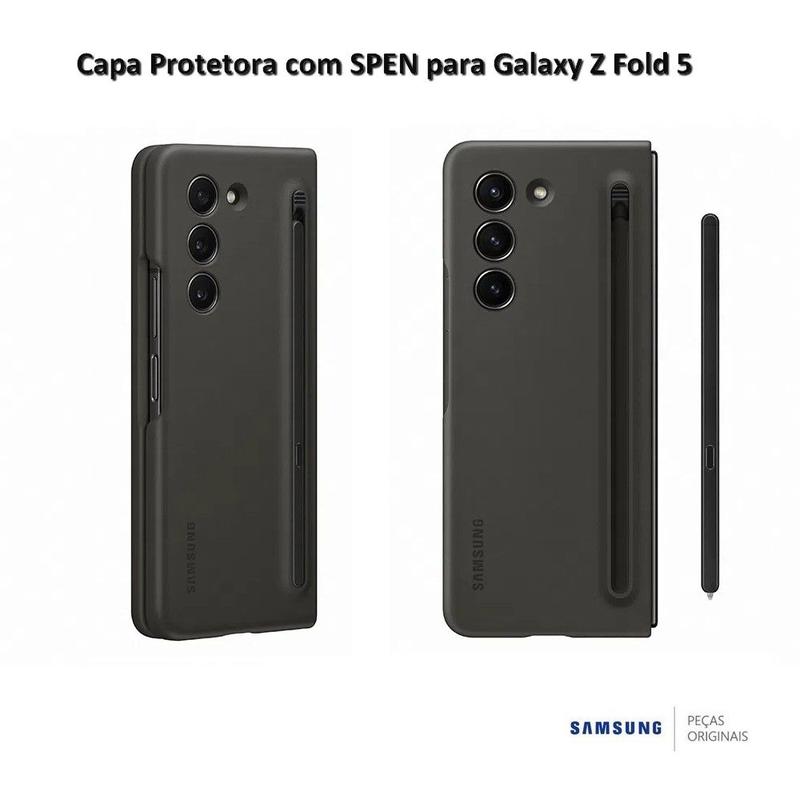 Capa Protetora Samsung com SPEN p/ Galaxy Z Fold 5 Original - Capinha ...