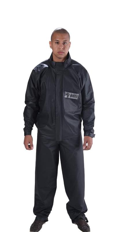 Capa Roupa Chuva Conjunto Jaqueta Calça Motoqueiro Reforçada - FIGPLAST ...