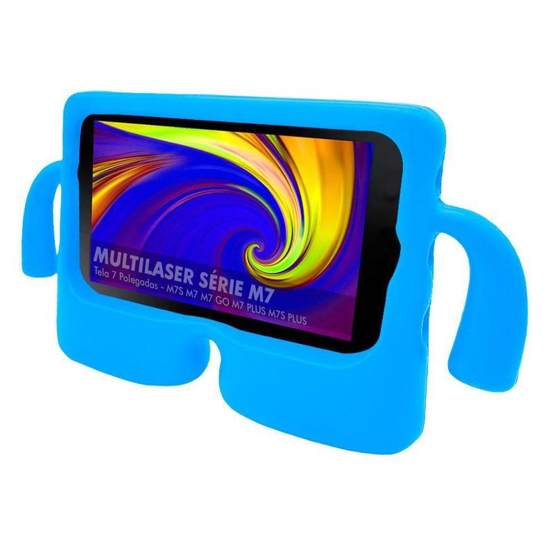 Capa Tablet Multilaser M7 Series Kids Infantil - Azul Céu - Strong Line ...