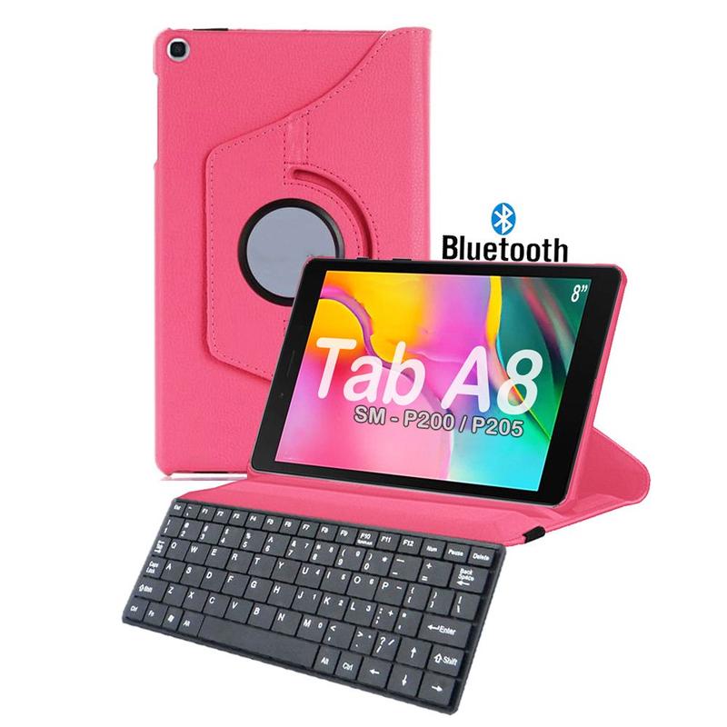 Capa teclado Case Tablet Para Samsung Galaxy TAB A8 P200 P205 8 ...
