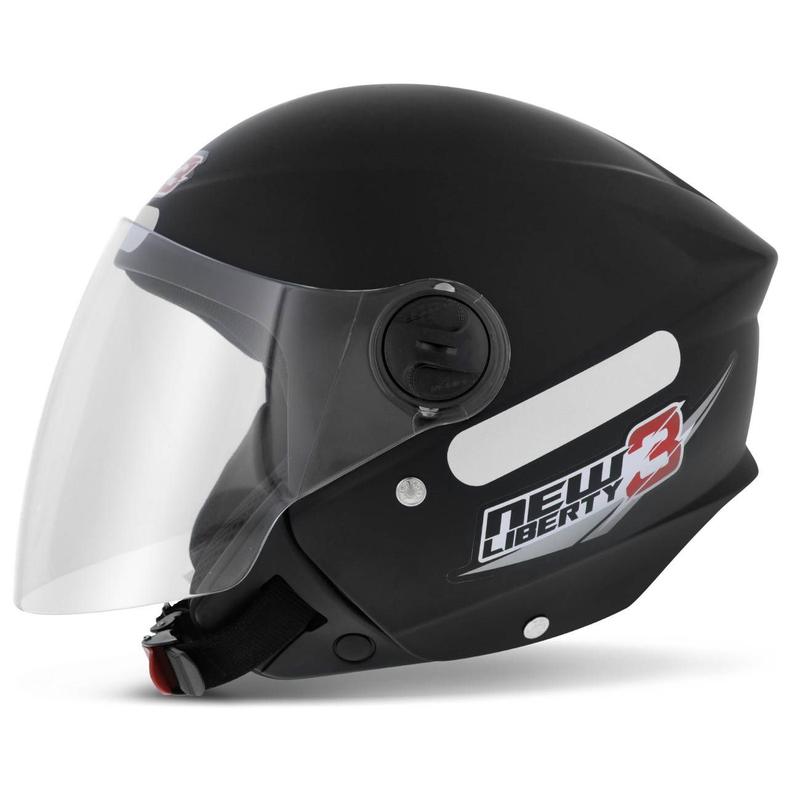 Capacete Aberto Pro Tork Street New Liberty 3 Three Preto Fosco ...