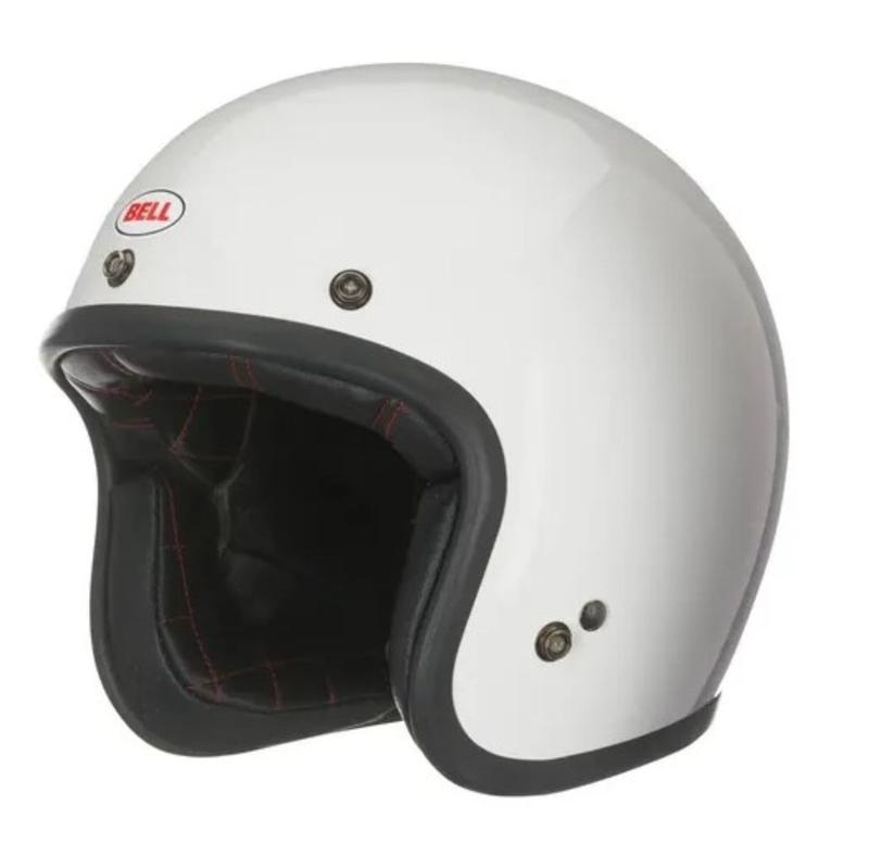 Capacete Bell Custom 500 Solid Vintage Branco Clássico - Capacetes de ...