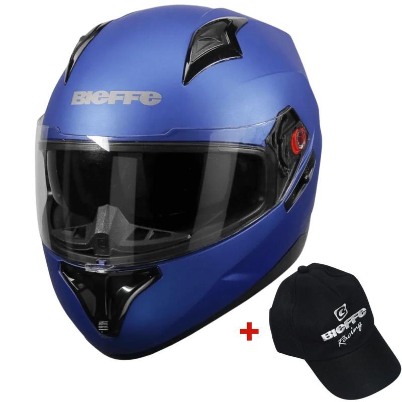 Capacete Bieffe B40 Classic Azul com Óculos Solar - Capacetes de Moto ...
