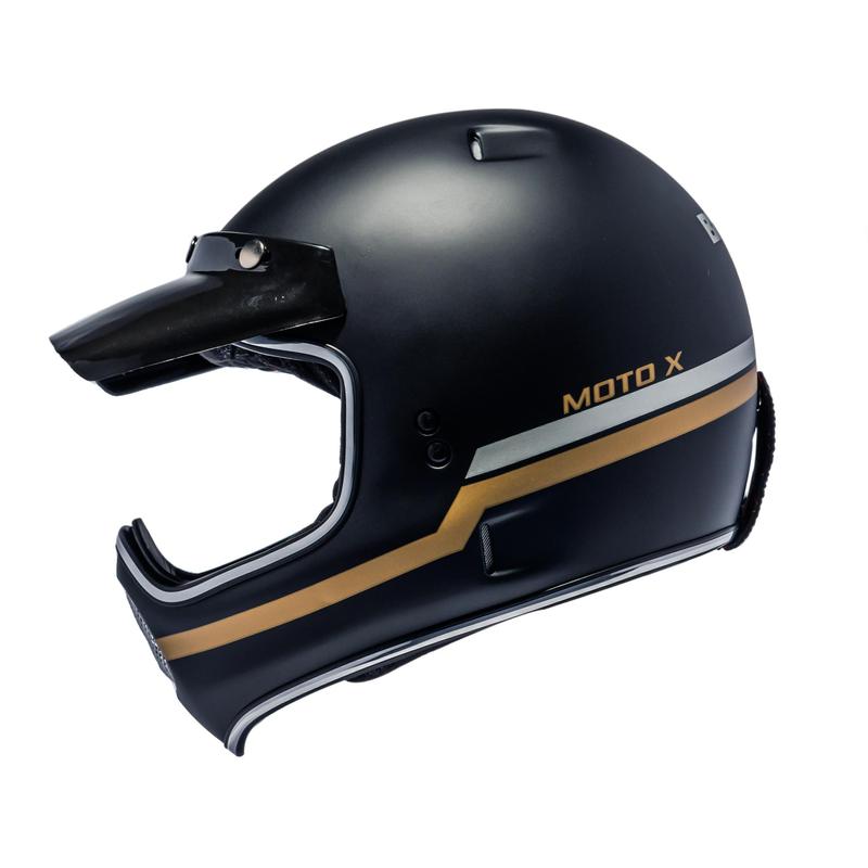 Capacete Bieffe Moto X Eternal Preto Fosco Old School Custom ...
