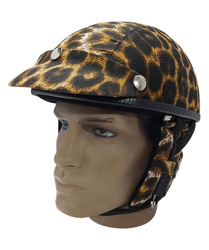 Capacete Coquinho Scooter Elétrica Custom Classic Pele de Onça CCC032 ...