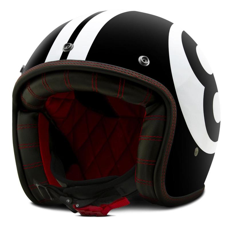 Capacete Custom Vintage Old School Chopper Cafe Racer Etceter Snooker ...