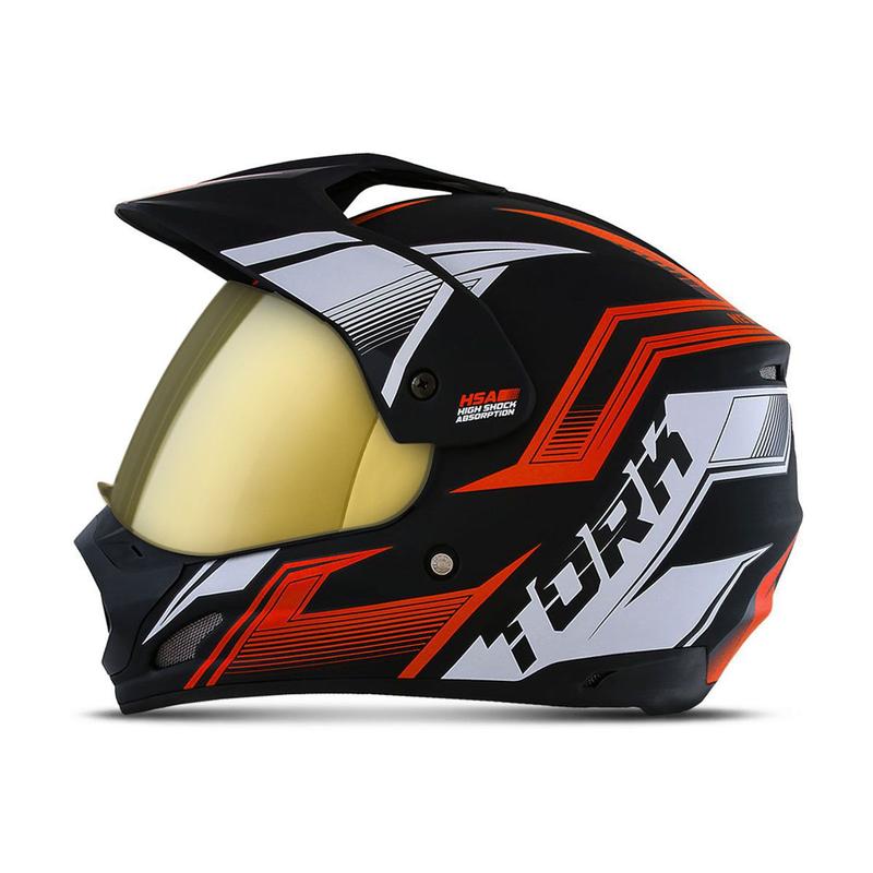 Capacete De Moto Motocross Trilha Th-1 New Adventure Vision Viseira ...