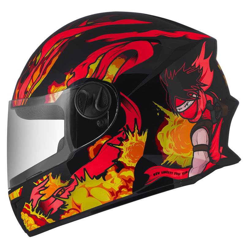 Capacete Fechado Infantil De Moto New Liberty Four Kids Combustion Para ...
