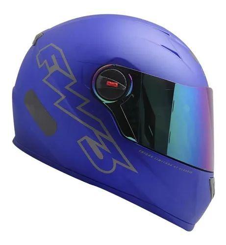 Capacete Gt Classic Azul Fosco Fw3 + Viseira Camaleão - Capacetes de ...