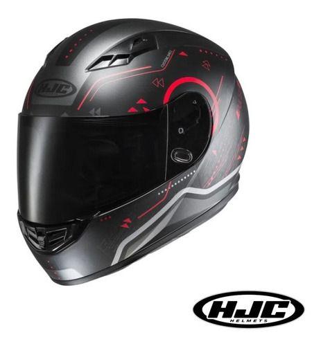 Capacete Hjc Cs 15 Safa Preto E Vermelho Viseira Anti Risco - Capacetes ...