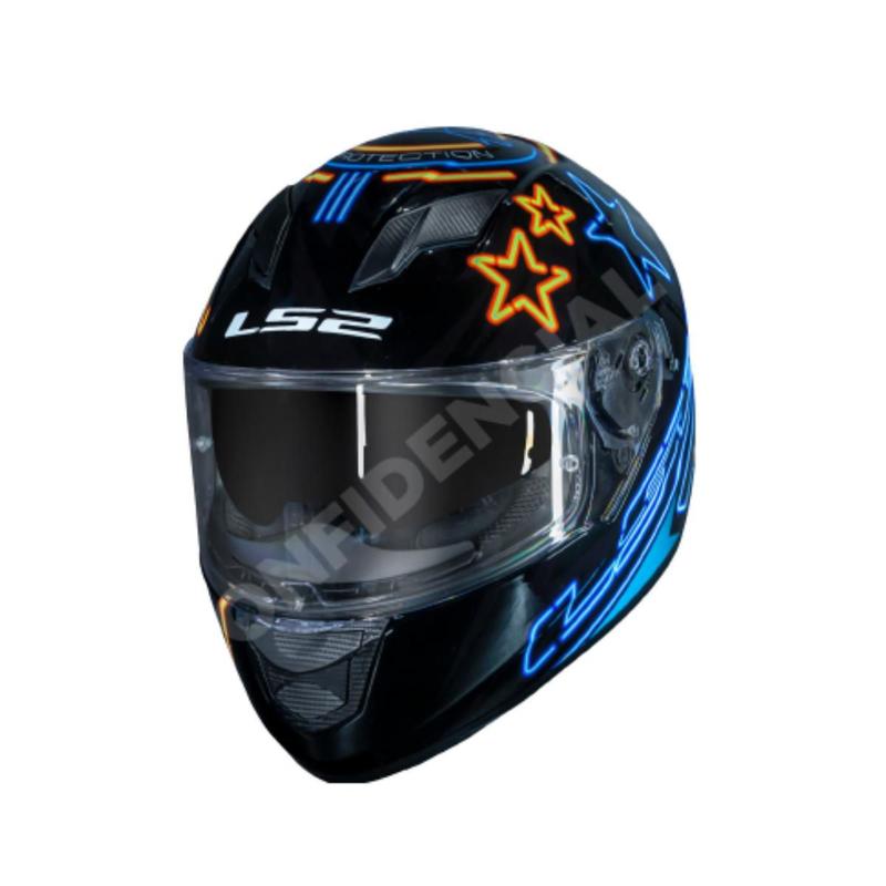Capacete LS2 FF320 Stream Neon Fluo Azul Laranja - Capacete de Moto - Magazine Luiza