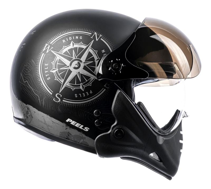 Capacete Moto Aberto Custom Peels Mirage F-21 F21 North Piloto Aviador ...