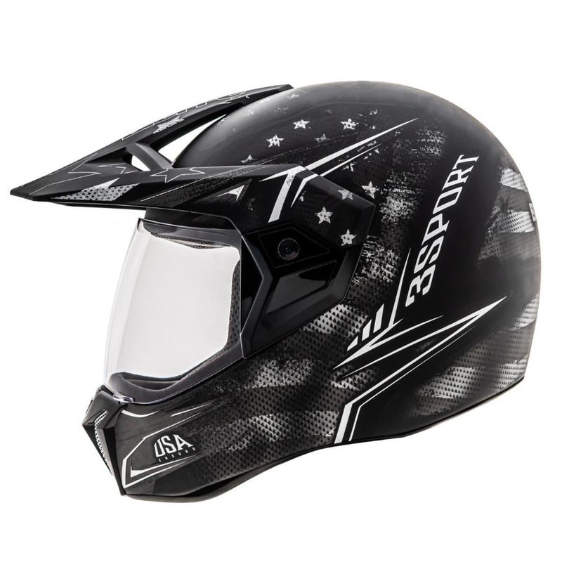 Capacete Moto Bieffe 3 Sport Flag Motocross Masculino Feminino ...