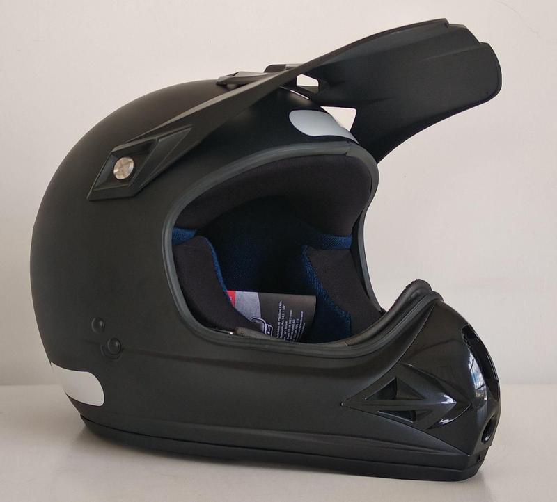 Capacete Moto Cross Trilha Enduro Pro New Six Solid Fosco - EBF ...