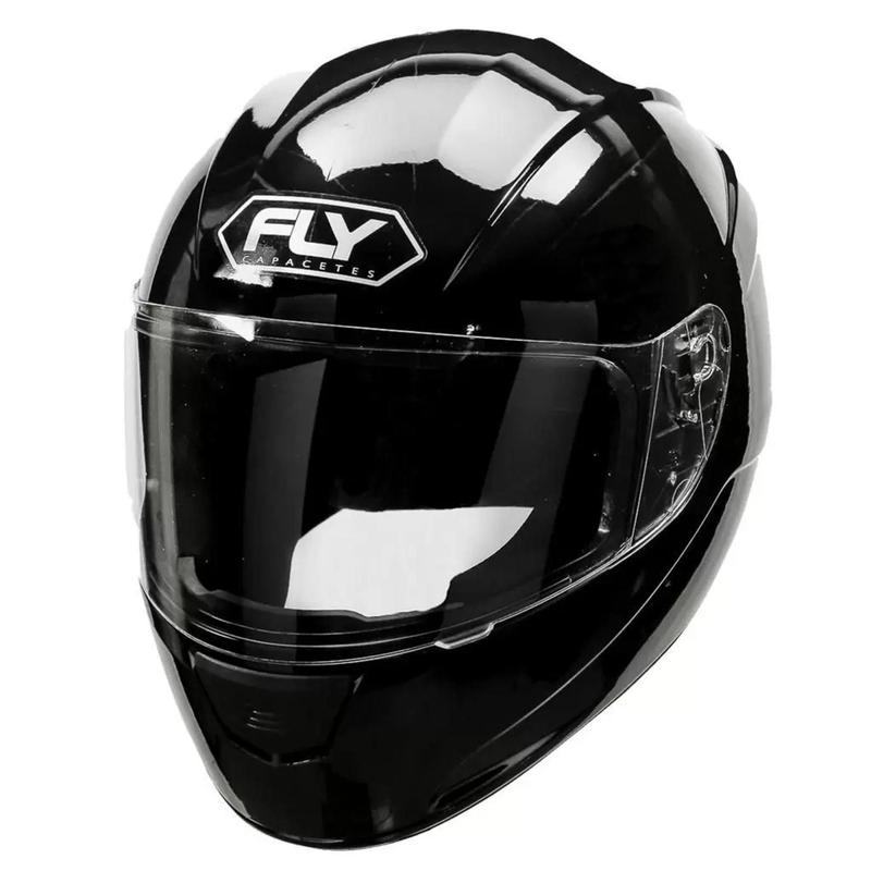 Capacete Moto Feminino Masculino Fly F-9 Classic Preto - Capacetes de ...