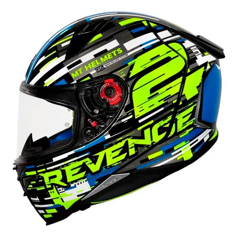 Capacete MT Revenge 2 Baye Blue/ Yellow - Capacetes de Moto - Magazine ...
