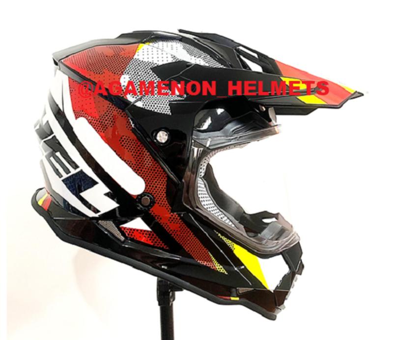Capacete Off Road Helt Cross Vision Glass Drakar TAMANHO 60 - Capacetes ...