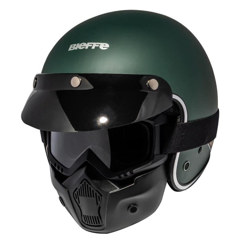 Capacete Old School Para Motociclista Lançamento Bieffe B45 Eternal ...