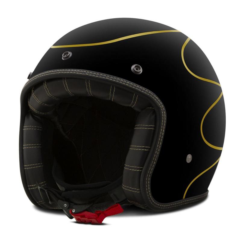 Capacete Retrô Aberto Custom Etceter Faster Fosco Vintage Clássico Old ...