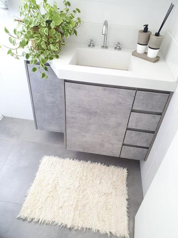 Capacho Duas Faces para Banheiro 70 x 50cm Creme Hum - Lares - Capacho ...