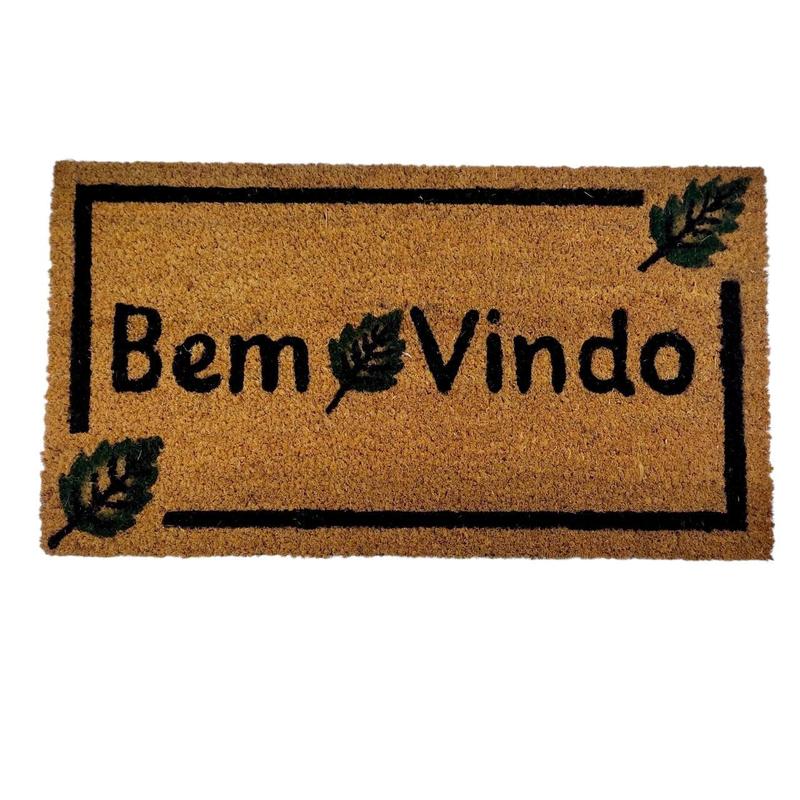 Capacho Fibra de Coco Tapete Retangular Entrada 33x60cm - Home Design ...
