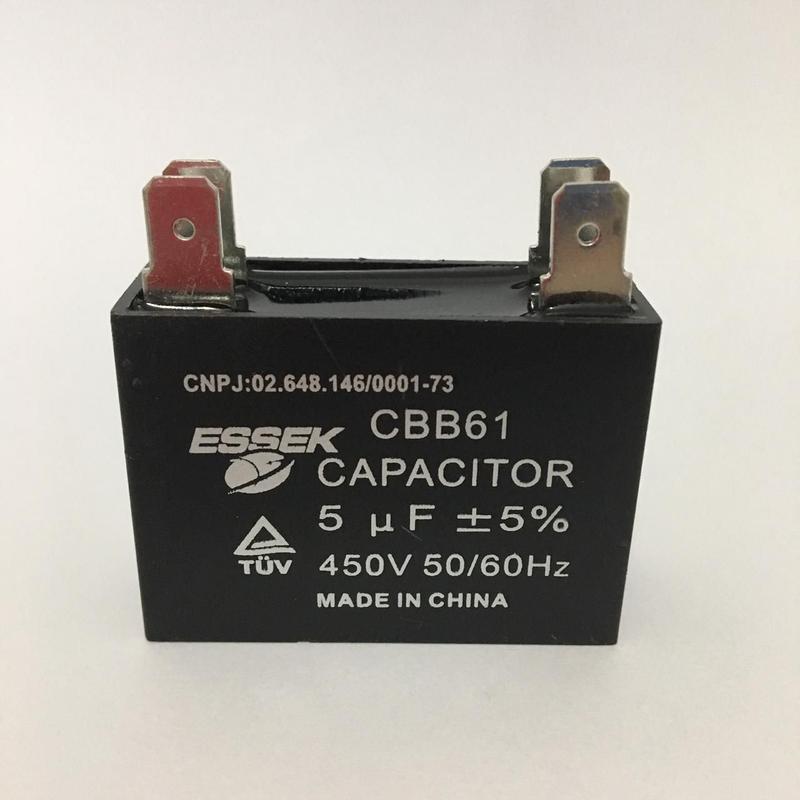 Capacitor 5uf +-5% 450vac Com Terminal Ar Condicionado - Capacitores ...
