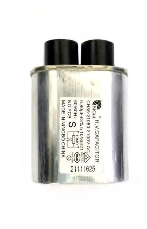 Capacitor alta tensão microondas 0.80uf 2100v original bicai ...