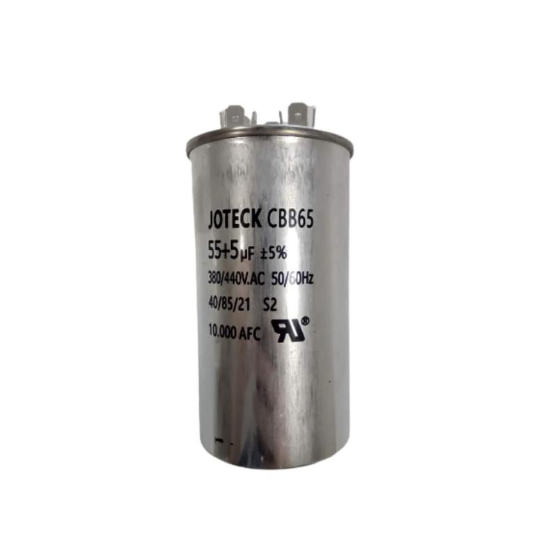 Capacitor Duplo Partida Ar Condicionado 55 5µF 380/440VAC - Joteck - Capacitor - Magazine Luiza