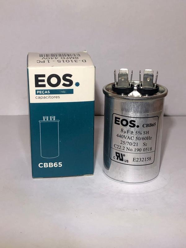 Capacitor Permanente 8MF 440V - EOS - Capacitor - Magazine Luiza