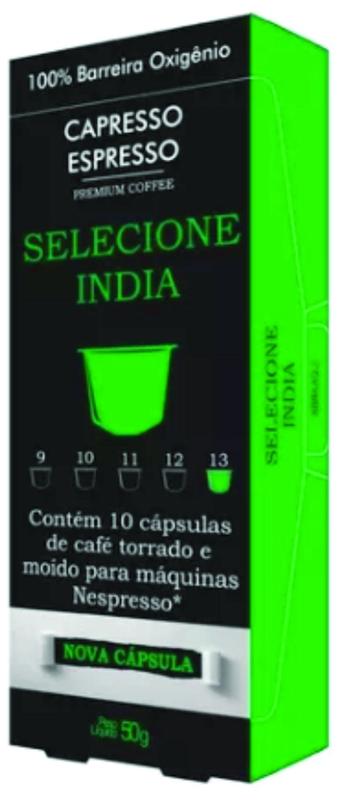Cápsula Café India Capresso Compatível Nespresso 10 Unidades - Cápsula ...