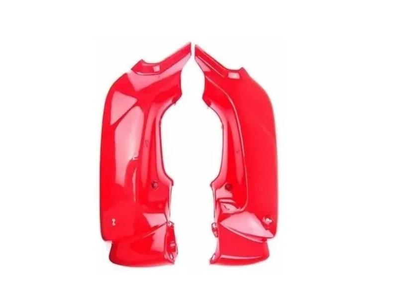 Carenagem Par Tampa Lateral Honda Pop 100 Paramotos 2007/12 vermelho ...