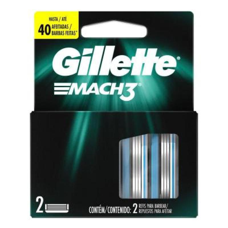 Carga Gillette Mach3 com - 2 Unidades - Gillette Do Brasil - Lâmina e ...