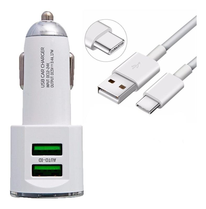 Carregador Celular Smartphone Veicular Carro Turbo 2usb Cabo - INOVA ...