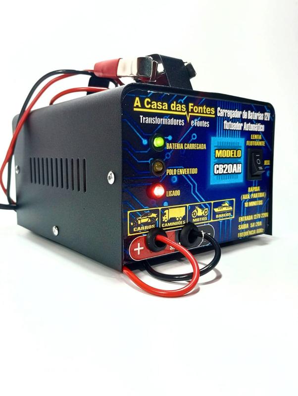 Carregador de Bateria 12v Até 300amperes Cf5 Inteligente - trafotron ...