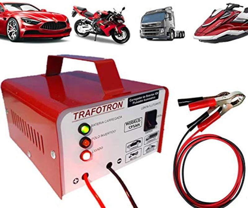 Carregador de Bateria 12v Até 300amperes Cf5 Inteligente - trafotron ...