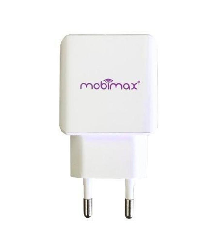 Carregador de Parede 2.1 Amper com Duas Entradas Usb - Branco - Mobimax - Módulo de Tomada ...