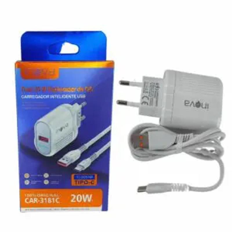 Carregador Inova Original Tipo C Turbo - Carregador de Celular ...