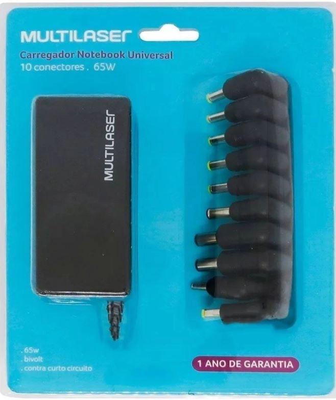 Carregador Notebook Compacto 65W Automático 10 Conectores - Multilaser ...
