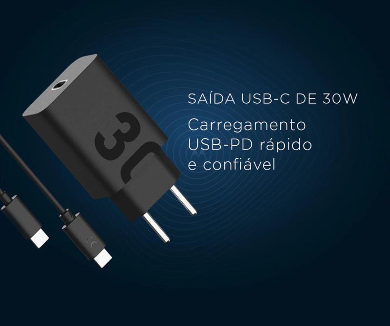 Carregador Original 30w Tipo C Compatível Moto Edge 30 Ultra - Novax ...
