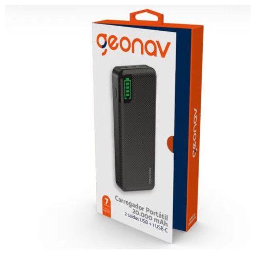 Carregador Portátil 20000Mah 2 Portas USB PB20KB Para Smartphones e ...