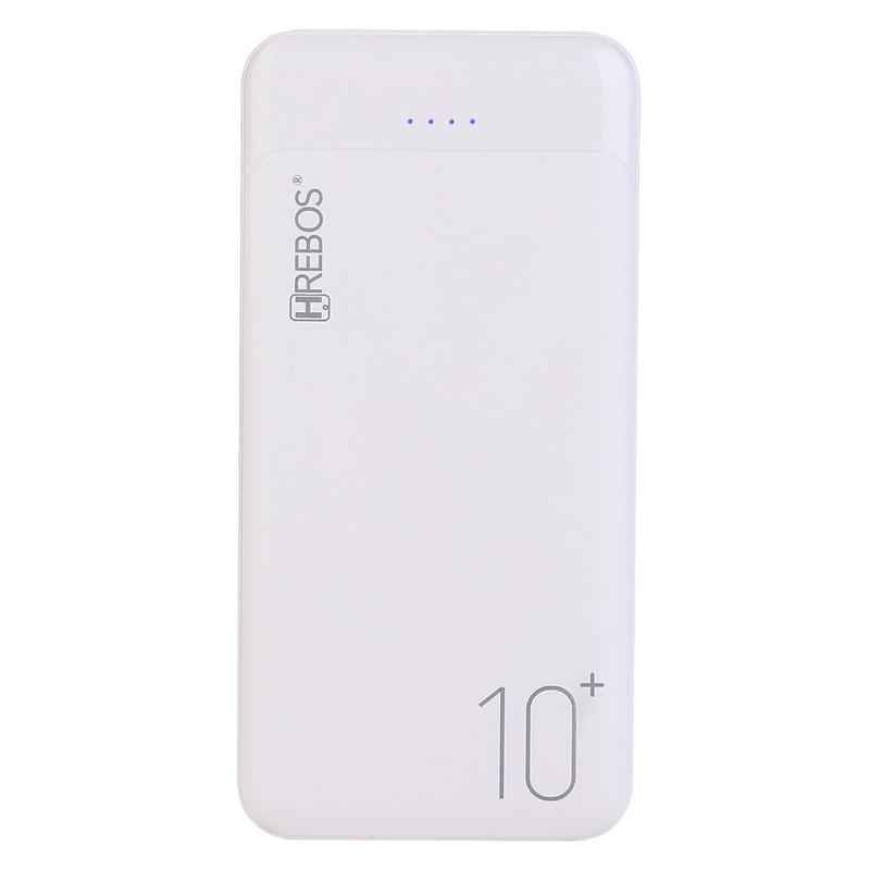 Carregador Portátil Power Bank Hs-905 Branco 10.000mAh - HREBOS ...