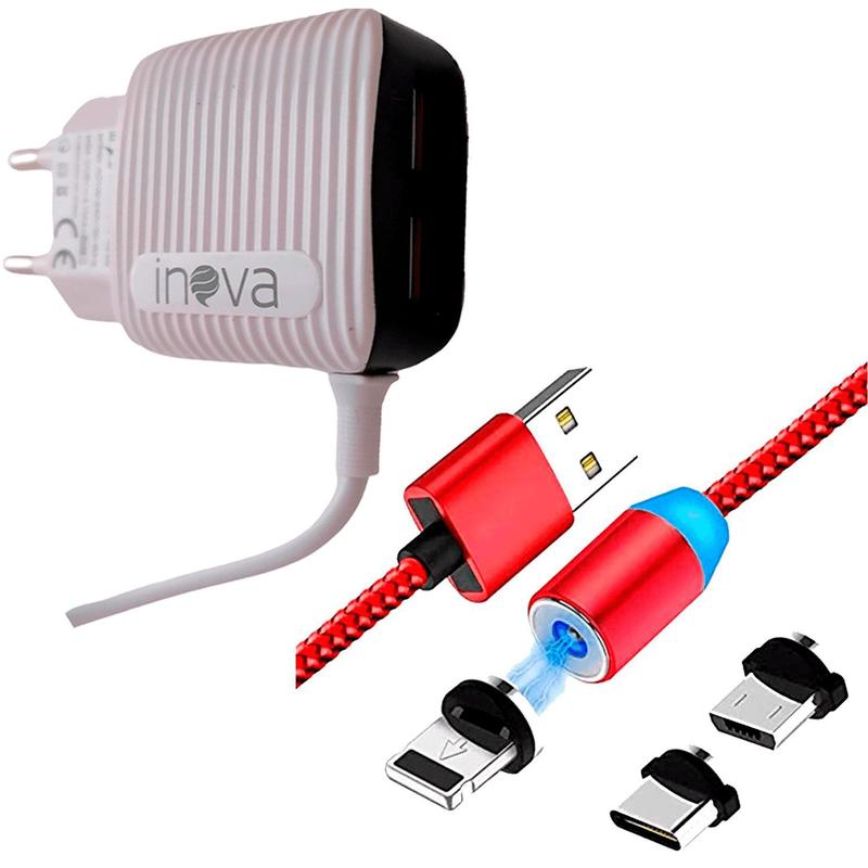 Carregador Rapido Inteligente Para Celular Com Cabo Magnético Tipo C ...
